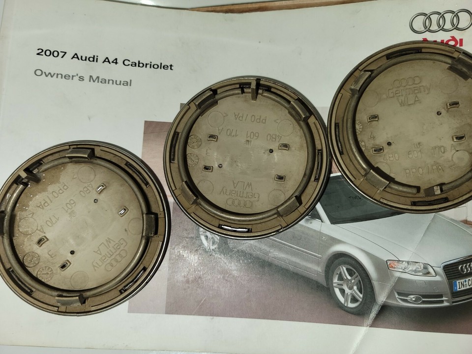 Audi A4 A6 Wheel Center Cap 4B0601170 Chrome | 16 in | Genuine OEM ...