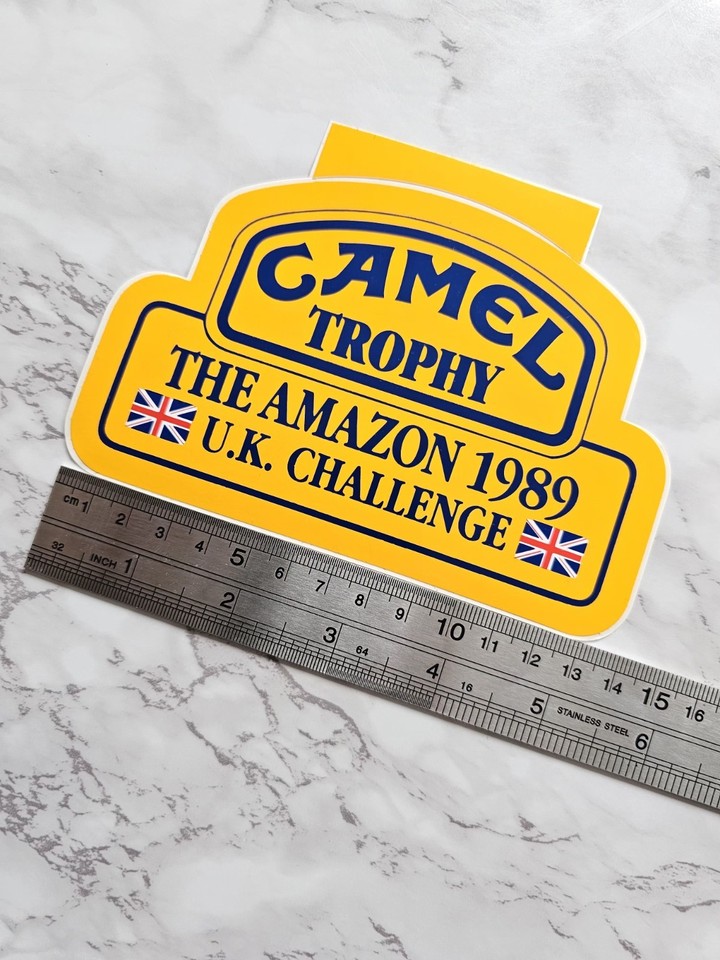 Vintage Camel Trophy 1989 Amazon UK Challenge Sticker Decal - Rare Land ...