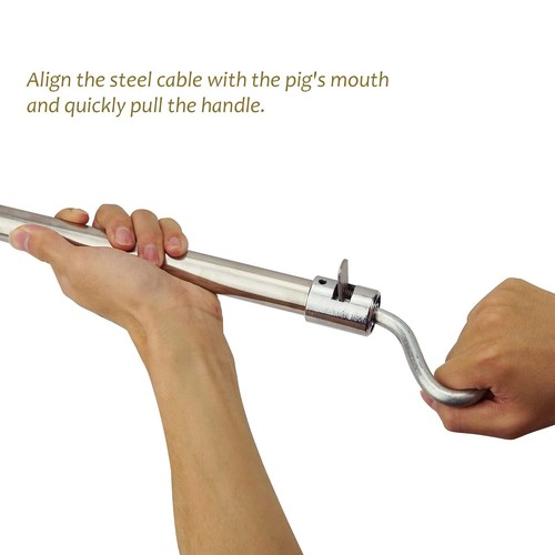 Heavy Duty Hog Catcher Snare Stainless Steel Pig Holder Pig Swine ...