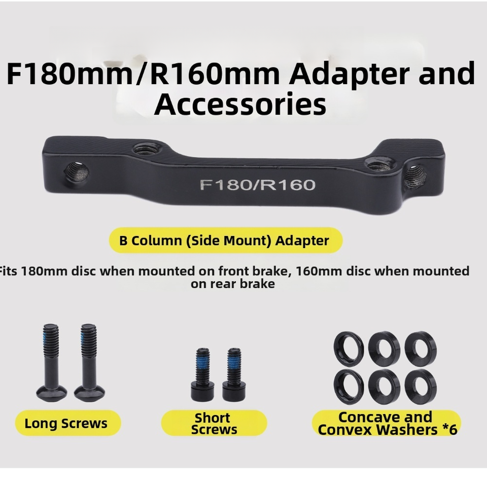 160180mm Bicycle Brake Adapter for Mechanical and Hydraulic Cable Disc ...