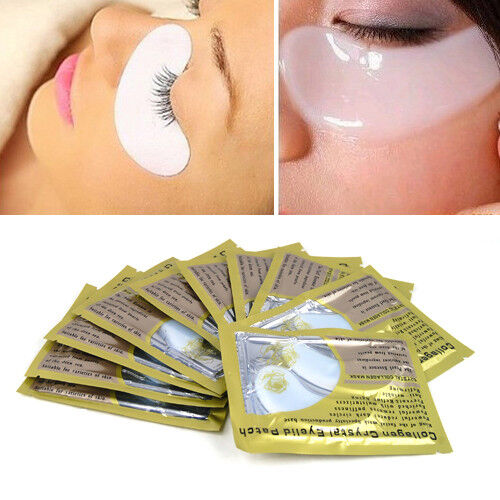 10 Pair Crystal Collagen 24k Gold Under Eye Gel Pad Face Mask Anti