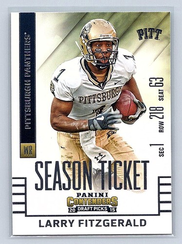 2015 Panini Contenders Draft Picks #65 Larry Fitzgerald | eBay