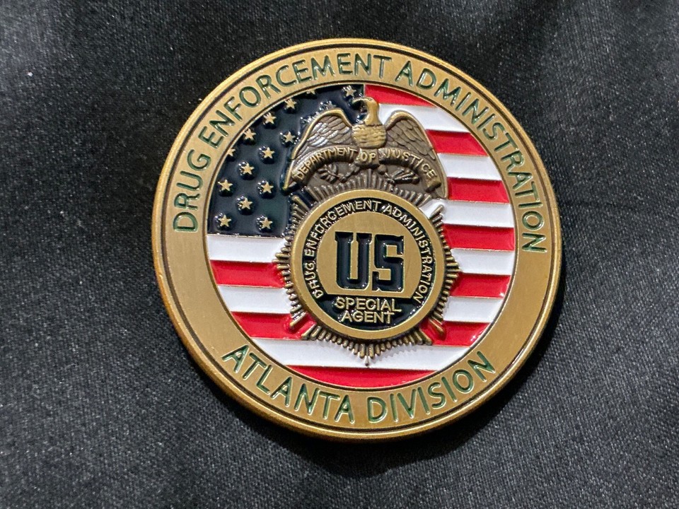 DEA Drug Enforcement Administration ATL Grinch Challenge Coin | eBay