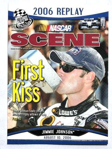 HOF'er JIMMIE JOHNSON 2007 Press Pass GOLD PARALLEL 2006 REPLAY SCENE ...