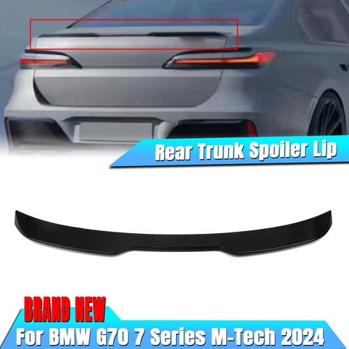 Car Rear Trunk Spoiler Lip Wing Fit For BMW 7 Series G70 M Tech 2024 ...