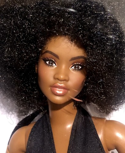 Barbie Looks # 2 Doll African American Made To Move Curvy Body Elle ...