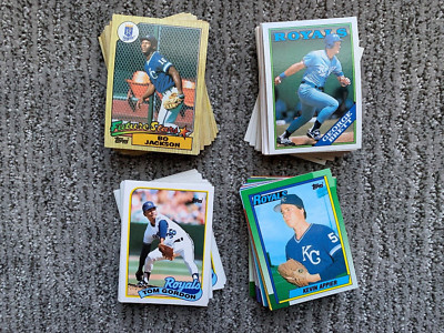 Kansas City Royals Topps Baseball Cards 4 Team Sets With Traded 1987-88 ...