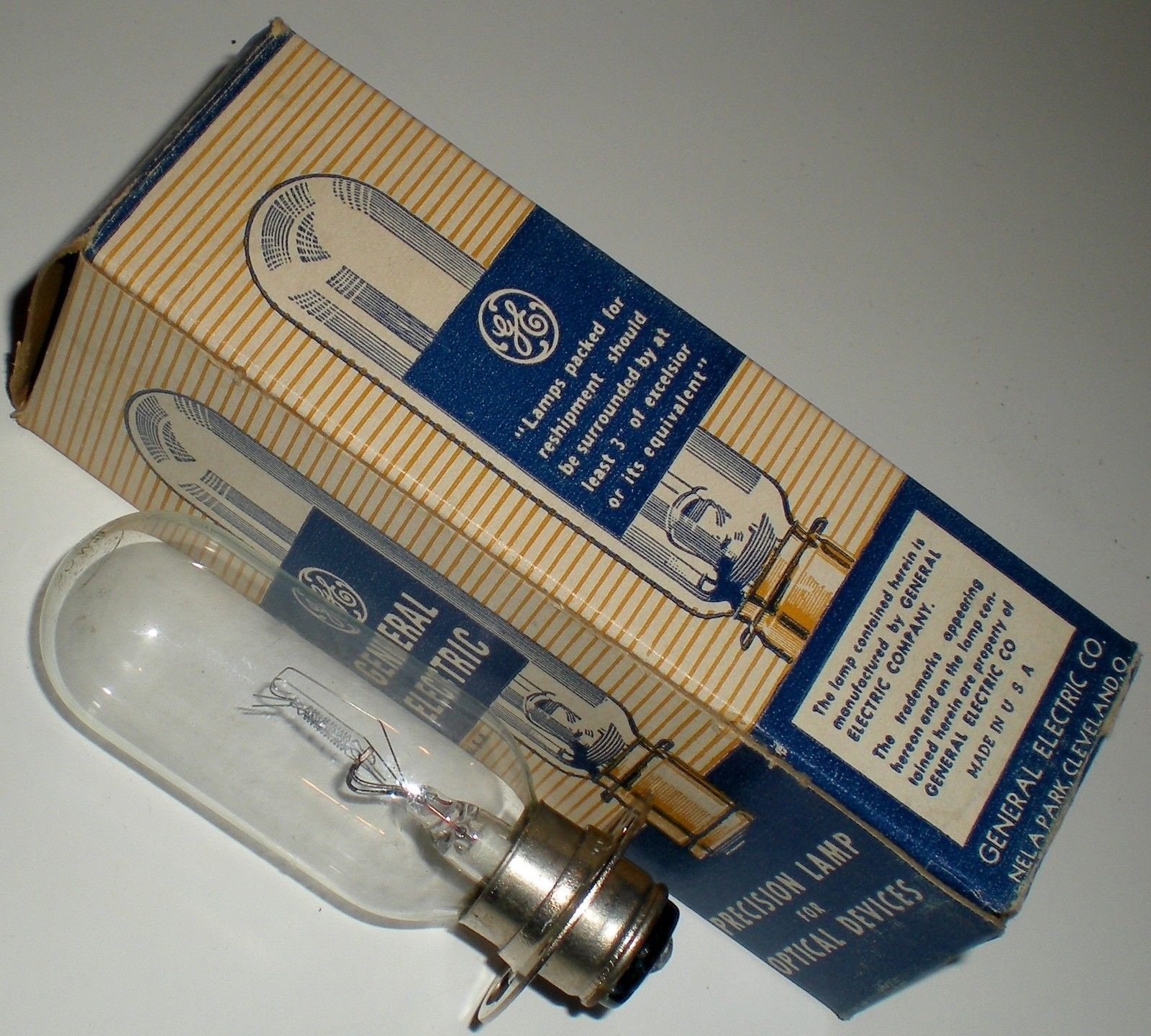 PROJECTOR FILM BULB LAMP GE GENERAL ELECTRIC PROJECTION PH/100TB/51 ...