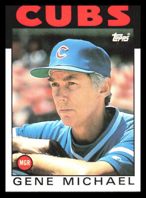 1986 Topps Traded Gene Michael #73T MGR Chicago Cubs C1 | eBay