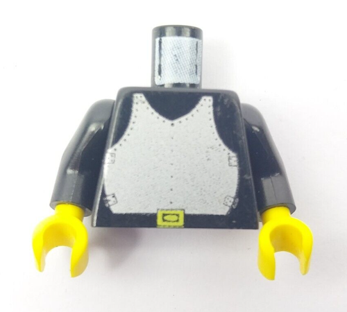 LEGO Castle Black Torso with Silver Breastplate Armor Pattern Réf ...
