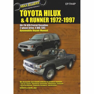 Ellery Workshop Repair Service Manual Book for Toyota Hilux & 4 Runner ...