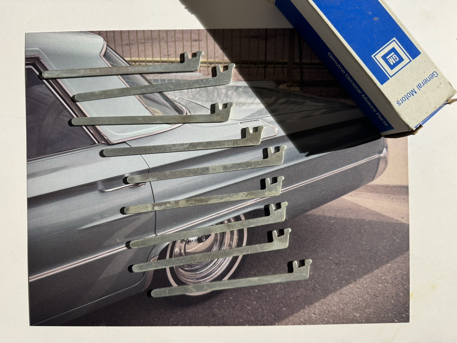 LOT Of 9 NOS GM #3788294 LUGGAGE LID LOCK SHAFT GR 12 252 CORVAIR ...