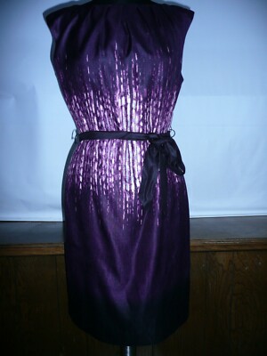 CLASSIQUES ENTIER PROFESSIONAL DRESS WITH A BELT SIZE 8 100% SILK | eBay
