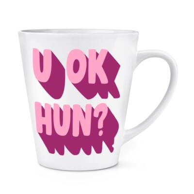 U Ok Hun 12oz Latte Mug Cup Sarcastic Humour Rude Work Employee Boss ...