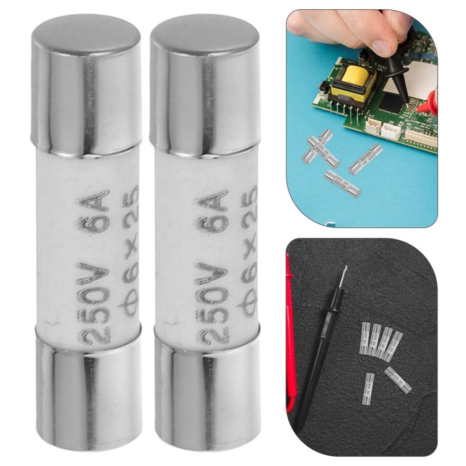 10pcs Ceramic Tube Fuse Ceramic Fuse Assortment Multimeter Ceramic Fuse ...