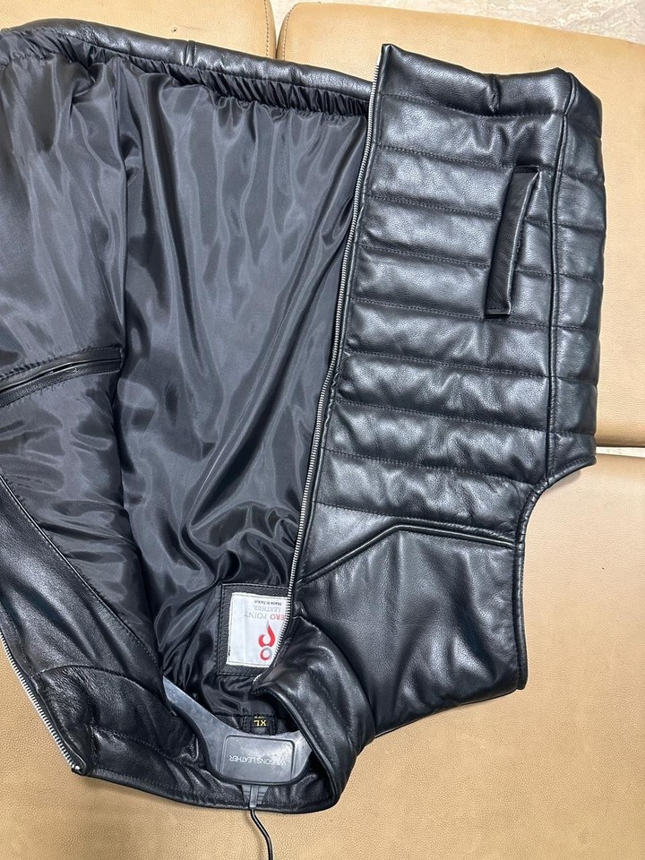 Mens style Winter lambskin leather Luxury Leather Vest in Black ...