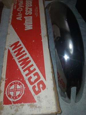 Used Chrome SCHWINN AIRDYNE BIKE WIND SCREEN SHIELD WINDSCREEN FENDER ...