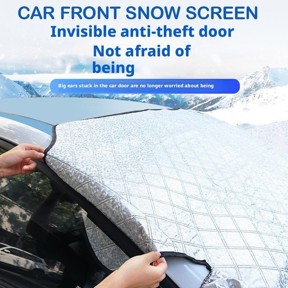 Car Magnetic Sunshade For Front Windshield, Winter Snow Access Guard ...