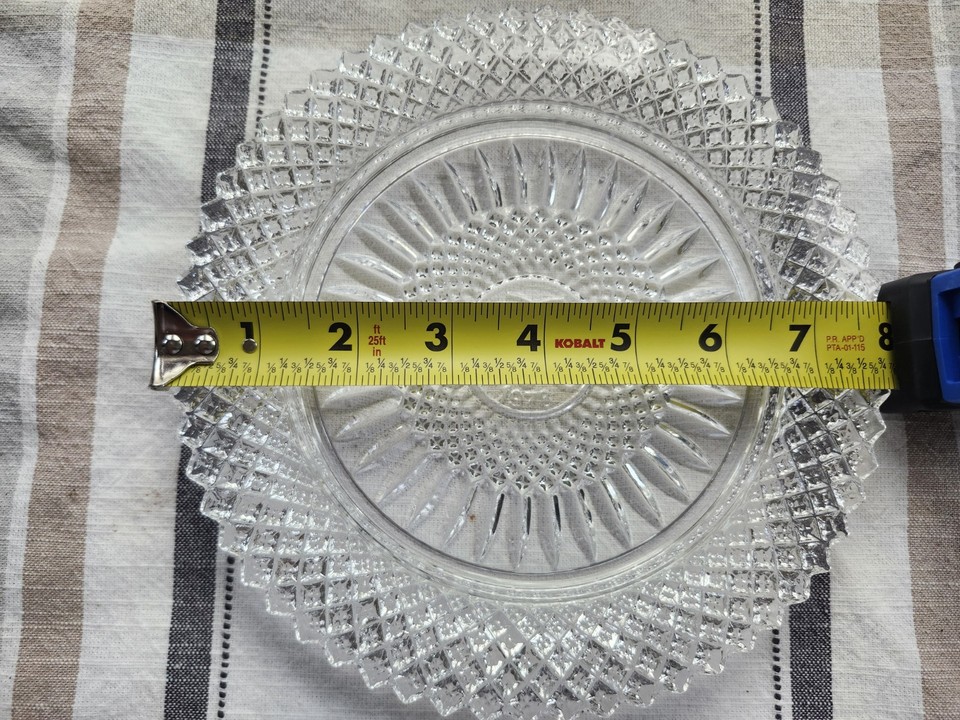 Avon 1978 Collectable Crystal Salad Plate Fostoria | eBay UK