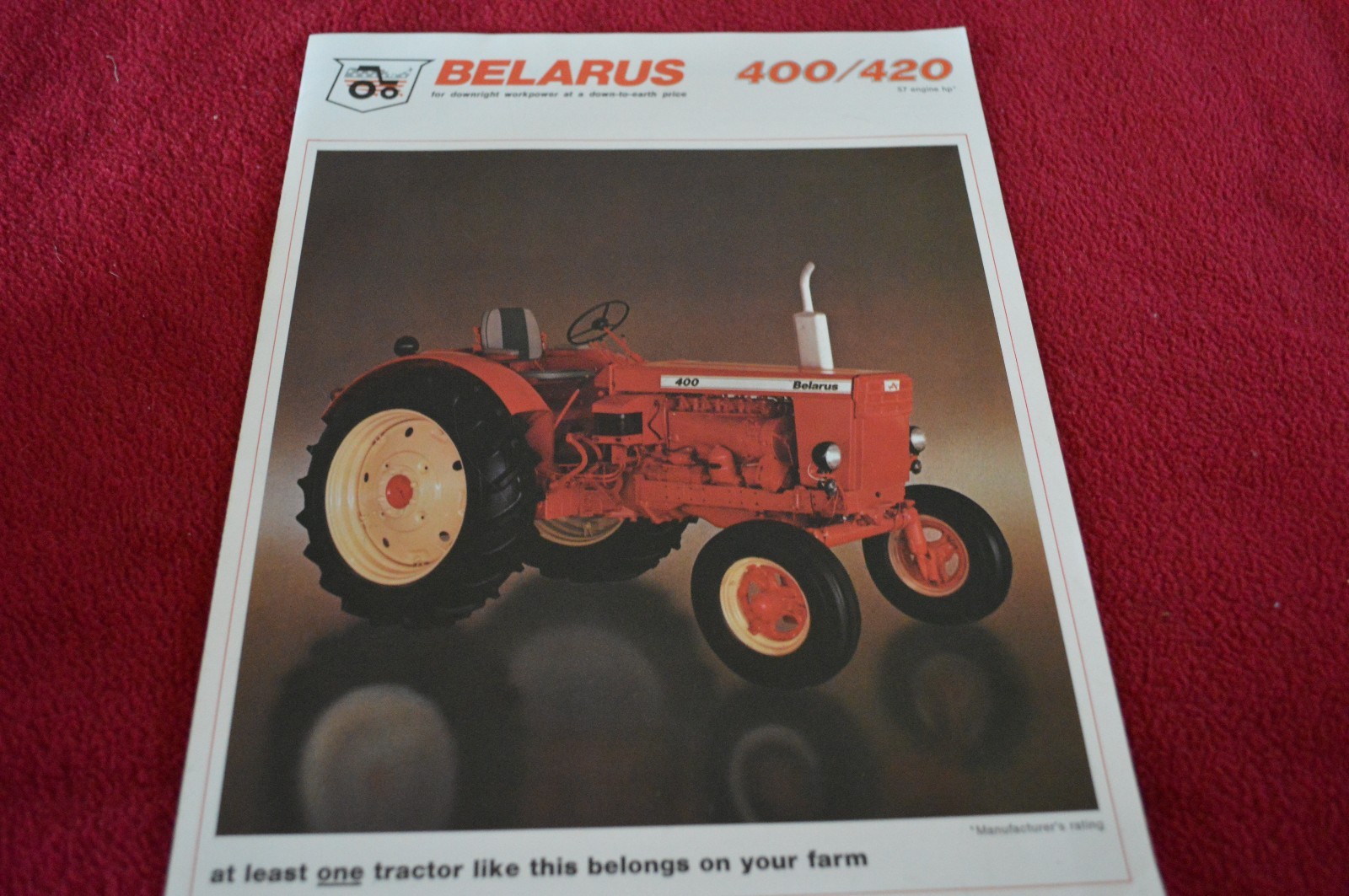 Belarus 400 420 Tractor Dealer's Brochure BB-46-R LCOH | eBay