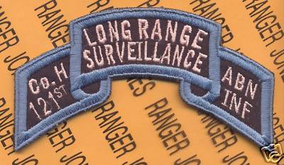 Co H 121 LRS Airborne Ranger Infantry Georgia ARNG scroll 4" patch B | eBay