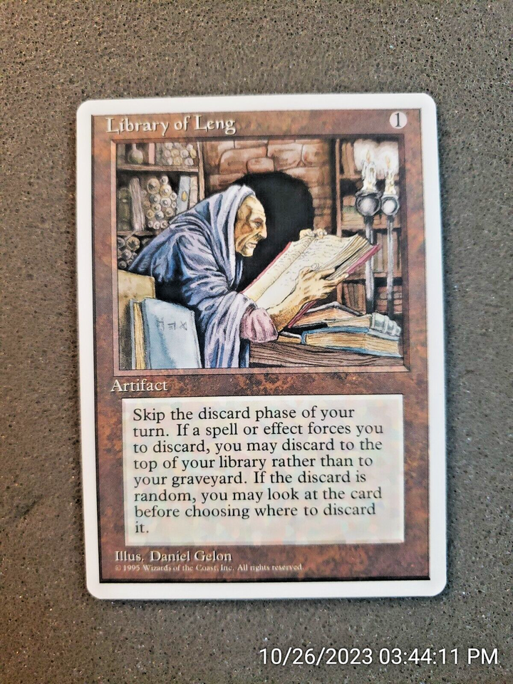 Library of Leng - Fourth Edition (4ED) - Magic: The Gathering NM ...