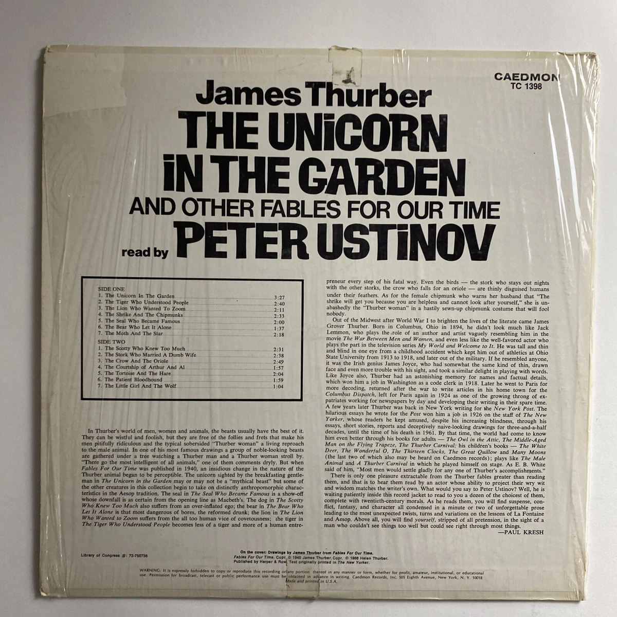 The Unicorn In Garden James Thurber | Fasci Garden