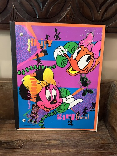 RARE VINTAGE NOS 90s Mead ELECTRIC MOUSE Disney Wireless Notebook Daisy ...