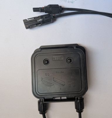 SUNCON PV JB4 SOLAR JUNCTION BOX w/CABLES & MC4 CONNECTORS | eBay