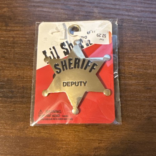 Swibco Vintage Brass Lil Sheriff Star Badge Engraved “USA" NEW ...