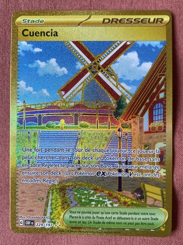 Carte Pokemon CUENCIA 229/197 GOLD Secrète EV3 Ecarlate et Violet OBF ...