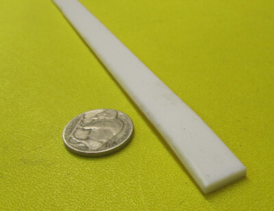 Teflon PTFE Virgin Bar 1/8" - .125" Thick x 1/2" Wide x 24" Long White ...