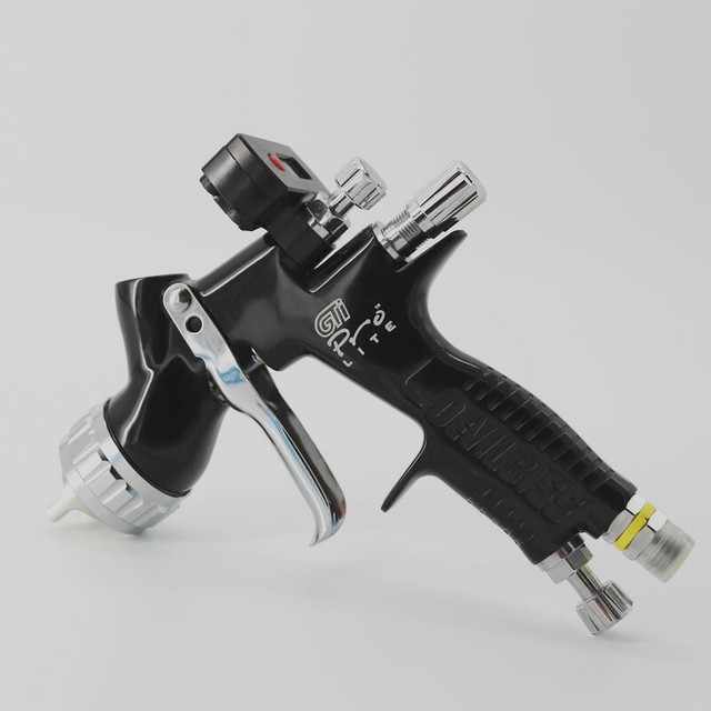 DeVilbiss GTI Pro Lite Gold 1.3mm Nozzle Te20 Car Paint Tool Pistol ...