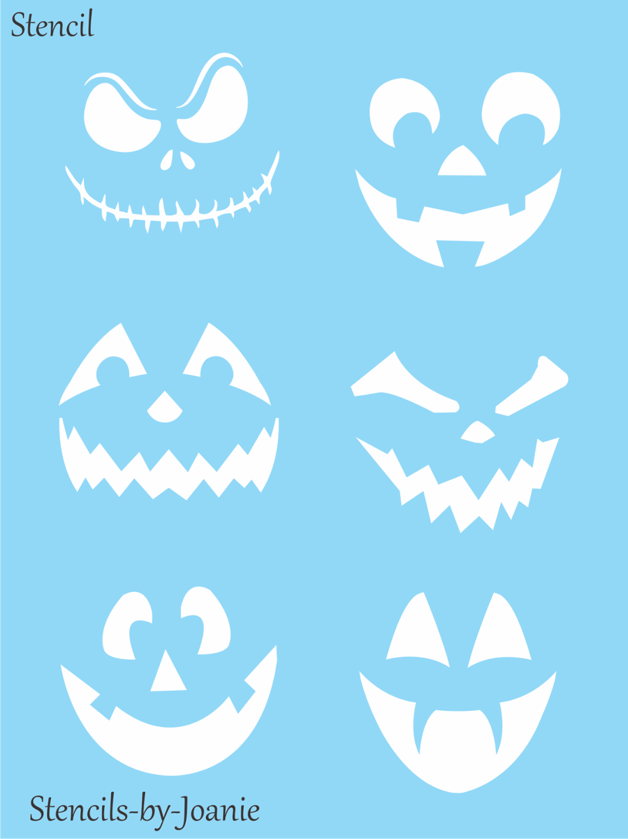 Painted Pumpkin Faces Templates