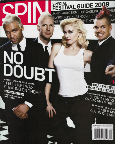 No Doubt AMAZING NEAR MINT SPIN MAGAZINE MAY 2009 ISSUE GREAT NO DOUBT ...
