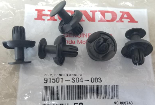 5X GENUINE HONDA FENDER LINER CLIP 91501-S04-003 | eBay UK