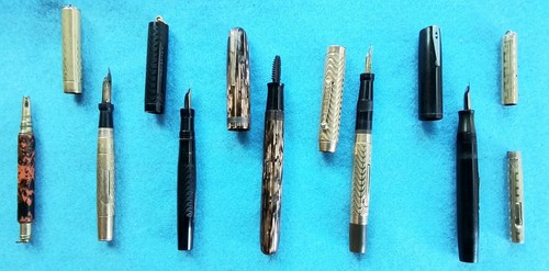 VINTAGE FOUNTAIN PEN LOT~PARTS PENS-LOOK ! | eBay