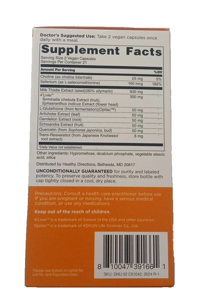 NEW Doctor's Preferred Liver Plus Dietary 42 Supplement EXP 5/2026+ | eBay