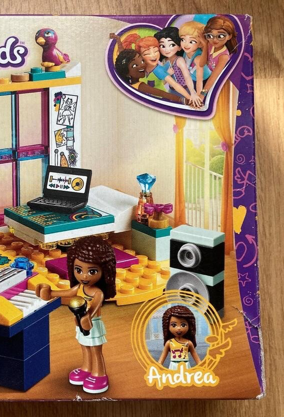 Lego 41341 Friends Andrea's Bedroom Building Kit 85 Pcs Retired Set ...