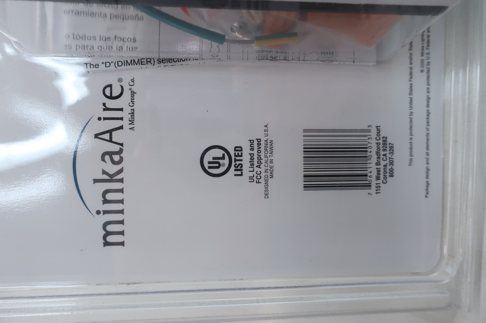 Minka Aire AireCotrol Wall Mount Control System WC400 6 Speed Light ...