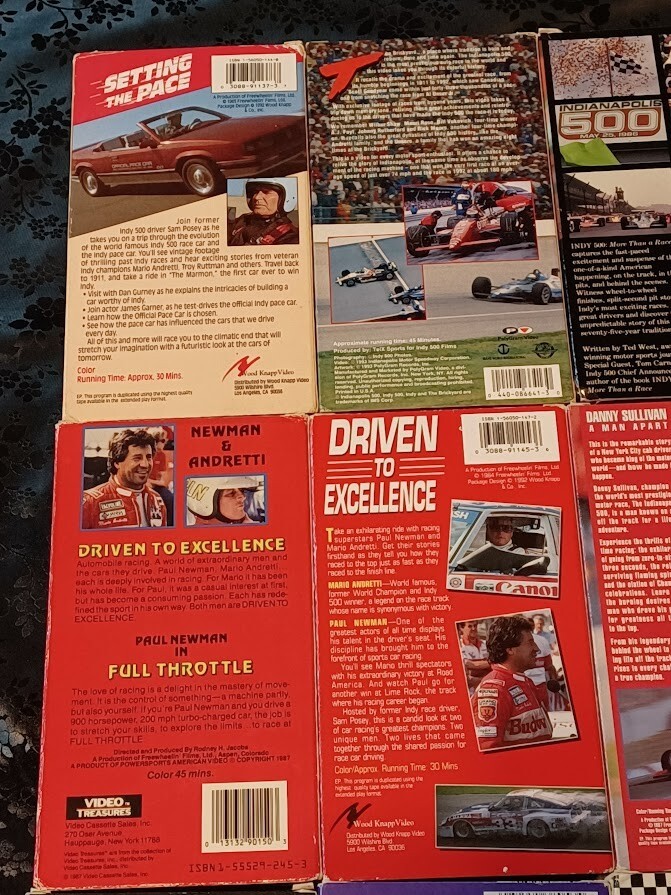 Indy Racing Car - Vintage VHS Video Collection - CART IRL Indy ...