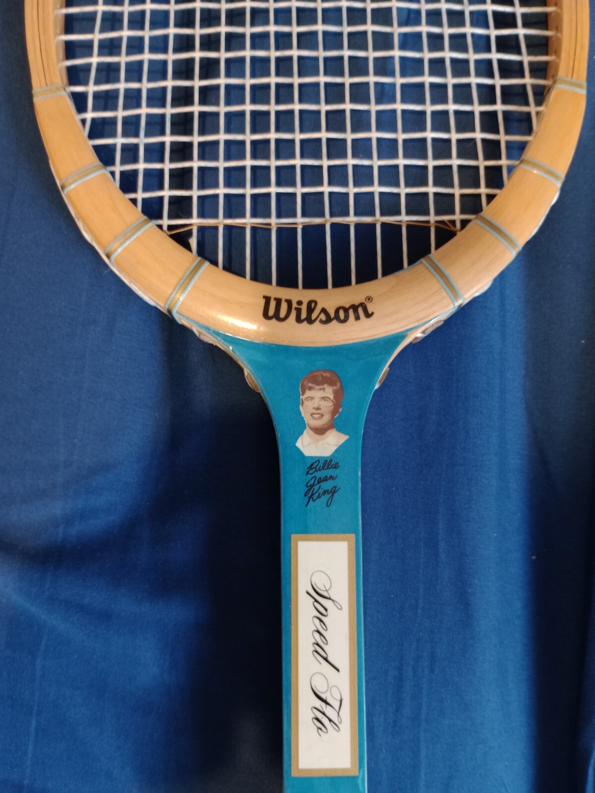Vintage Wood Tennis Racquet Wilson Billie Jean King Speed Flo | eBay