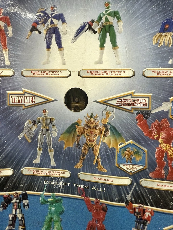 Power Rangers Lightspeed Rescue Titanium Ranger Figure 1999 IN BOX | eBay