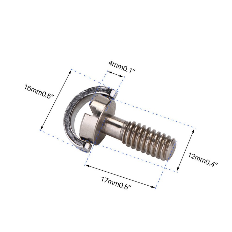 2 Pieces Camera Flathead Slot Screw Tripod Spare Screws Mount Male ...