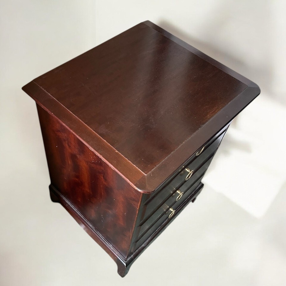 4 Drawer Stag Minstrel Bedside Cabinet Bedside Table Slim Chest Of ...