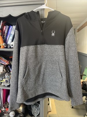 Sp5der Men's Hoodie Size L Slate Grey Spider And Black | eBay