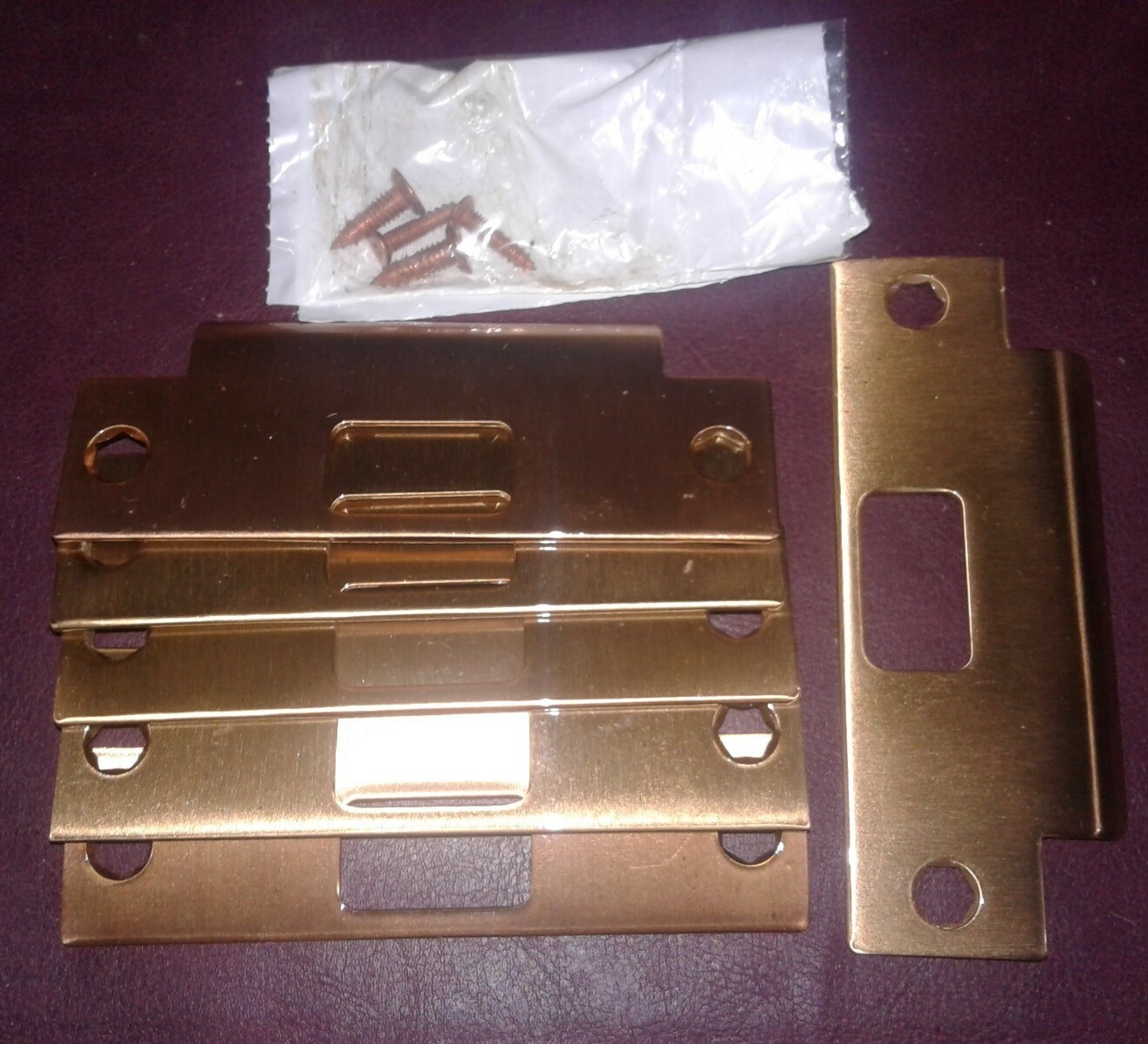Lot of 6 - Sargent Assa Abloy 808 Curved Lip Strike Plate 4 7/8"x 1 1/8 ...
