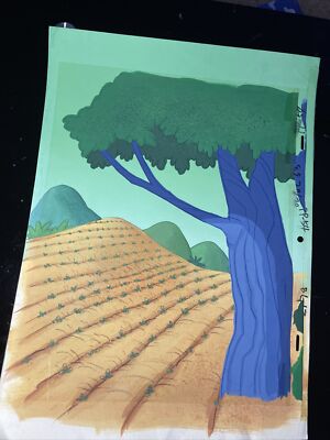 Animation Cel Background Production Art Vintage cartoons Disney Marvel ...