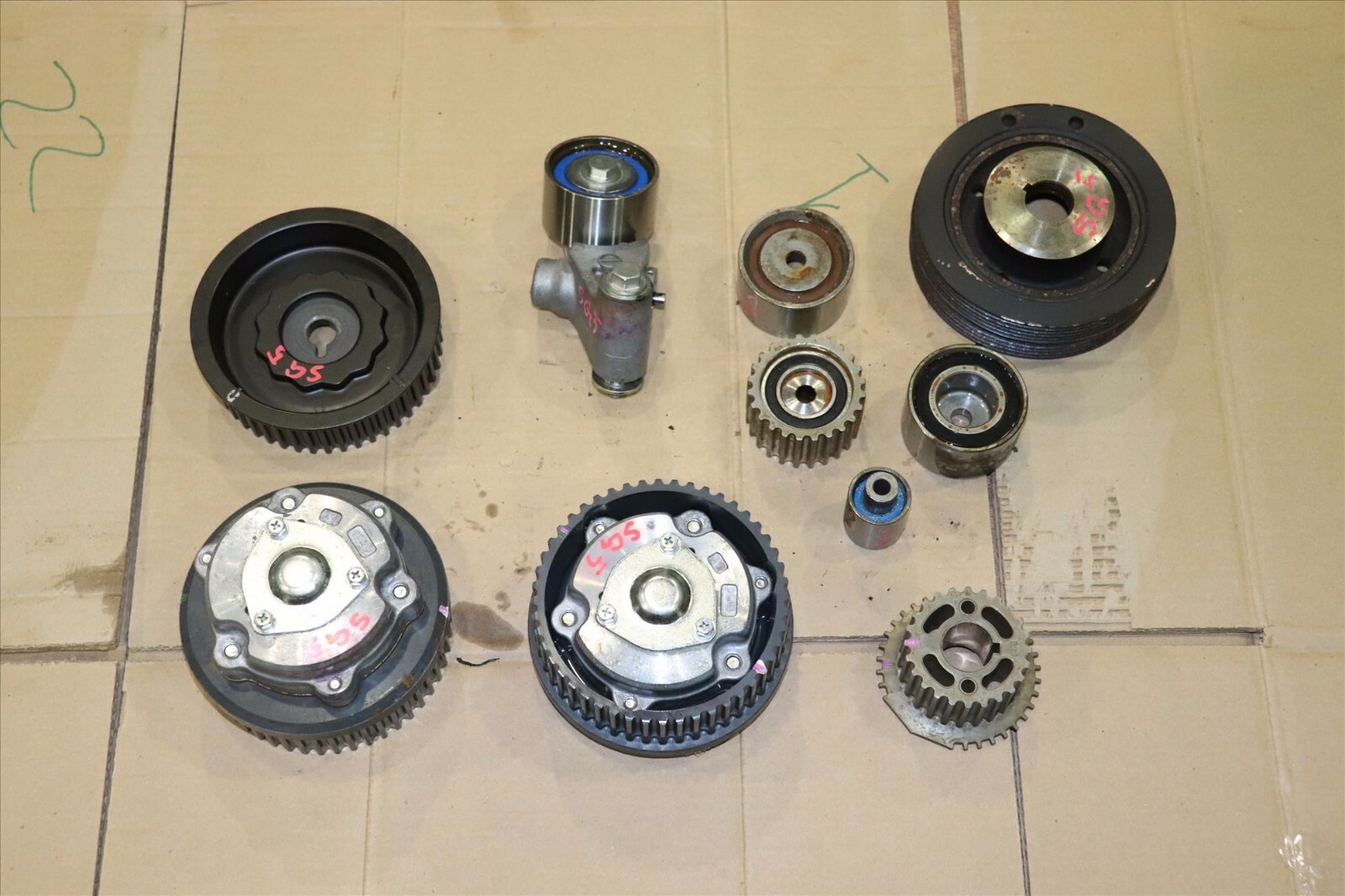 JDM Subaru WRX Forester EJ205 Turbo AVCS Cam Gears timing belt Pulleys ...