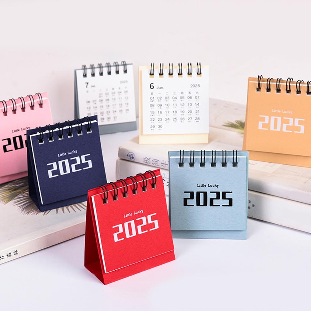 Mini Computer Desktop Calendar Aesthetic Desk Calendar 2025 Runs